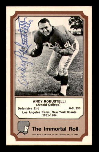 Andy Robustelli Autographed Memorabilia | Signed Photo, Jersey ...