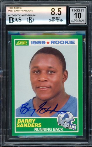 Barry Sanders Autographed Memorabilia | Signed Photo, Jersey ...
