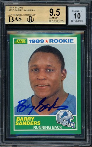 Barry Sanders Autographed Memorabilia | Signed Photo, Jersey ...