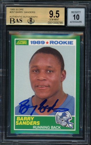 Barry Sanders Autographed Memorabilia | Signed Photo, Jersey ...