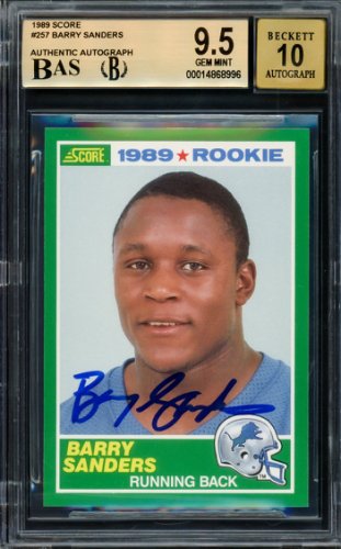 Barry Sanders Autographed Memorabilia | Signed Photo, Jersey ...