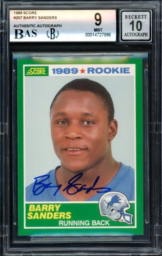 Barry Sanders Autographed Memorabilia | Signed Photo, Jersey ...
