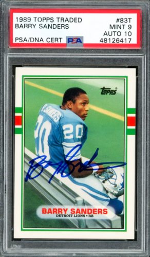 Barry Sanders Autographed Memorabilia | Signed Photo, Jersey ...