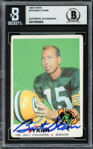 Bart Starr | Autographed Football Memorabilia & NFL Merchandise