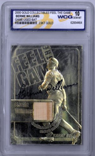 Bernie Williams 2000 Gold Collectibles Feel the Game Used Bat Relic ...
