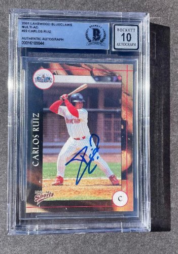 Carlos Ruiz Autographed Memorabilia | Signed Photo, Jersey ...