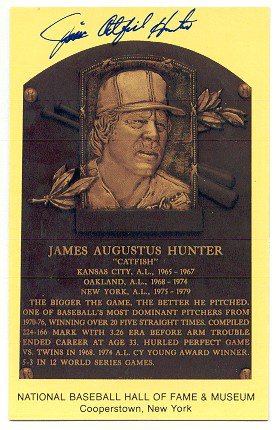 Jim Catfish Hunter Autographed Memorabilia | Signed Photo, Jersey ...