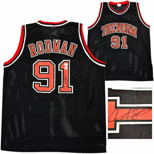 Dennis Rodman Autographed Memorabilia | Signed Photo, Jersey ...