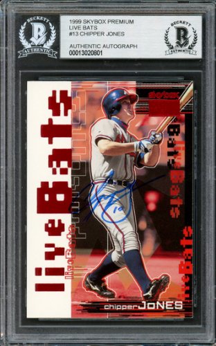 Chipper Jones | Autographed Baseball Memorabilia & MLB Merchandise