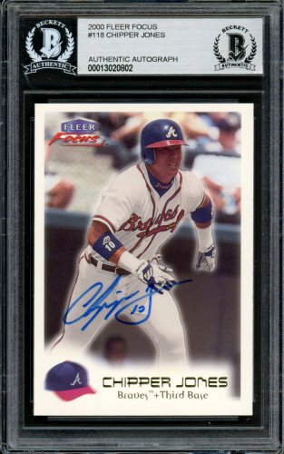 Chipper Jones | Autographed Baseball Memorabilia & MLB Merchandise