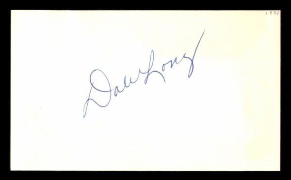 Dale Long Autographed Memorabilia | Signed Photo, Jersey, Collectibles ...