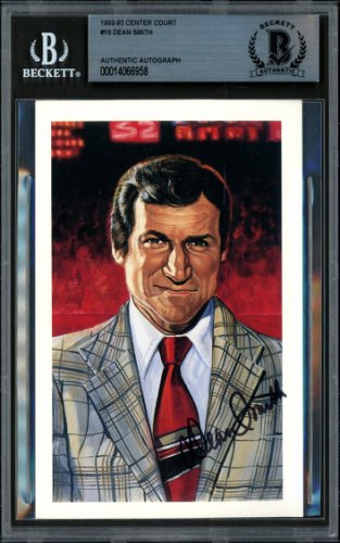 Dean Smith Autographed Memorabilia | Signed Photo, Jersey, Collectibles ...