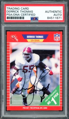 Derrick Thomas Autographed Memorabilia | Signed Photo, Jersey ...