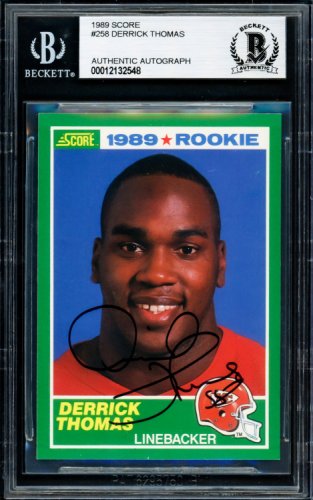 Derrick Thomas Autographed Memorabilia | Signed Photo, Jersey ...