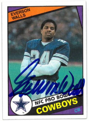 Everson Walls Autographed Memorabilia | Signed Photo, Jersey ...