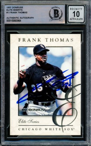 Frank Thomas Autographed Memorabilia | Signed Photo, Jersey ...