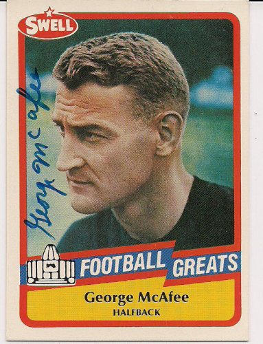 George McAfee Autographed Memorabilia | Signed Photo, Jersey ...