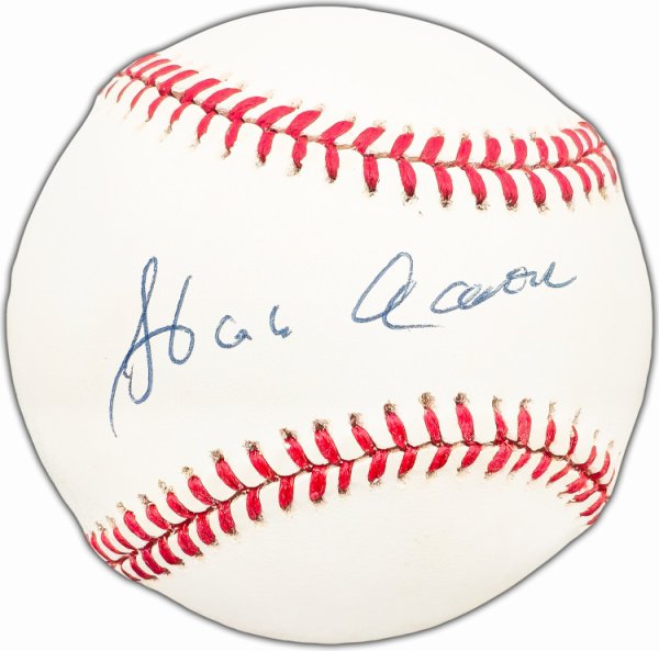 Hank Aaron | Autographed Baseball Memorabilia & MLB Merchandise