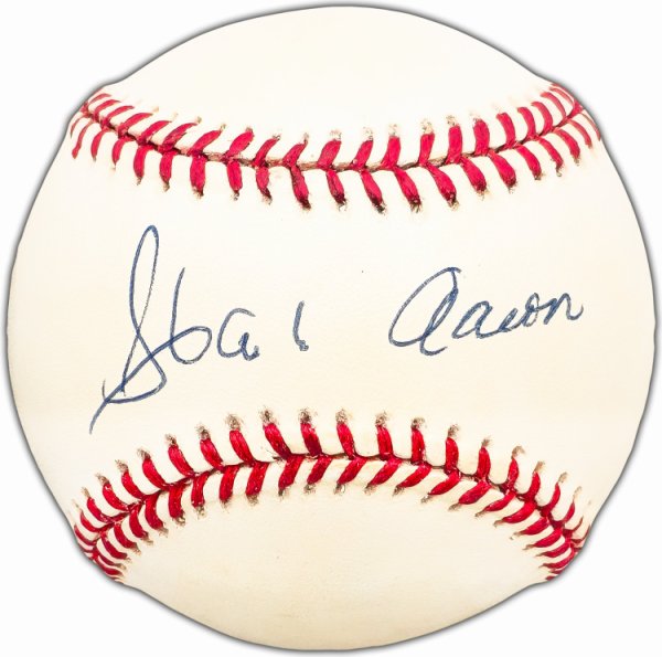 Hank Aaron | Autographed Baseball Memorabilia & MLB Merchandise