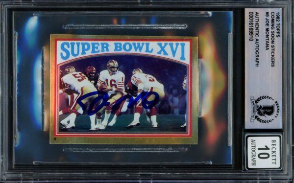 Joe Montana | Autographed Football Memorabilia & NFL Merchandise