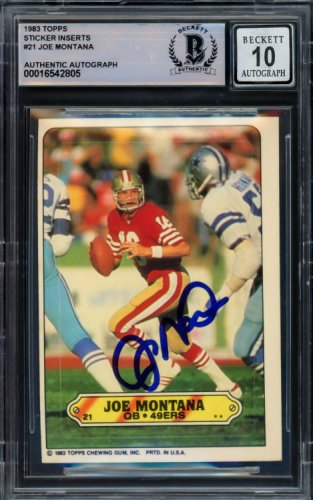 Joe Montana | Autographed Football Memorabilia & NFL Merchandise