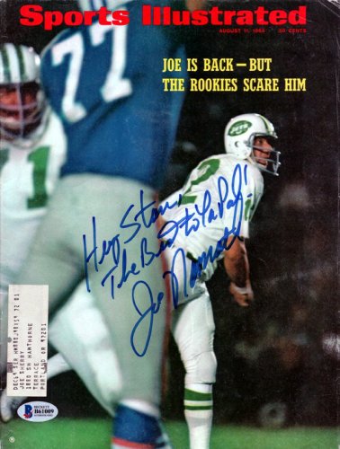 Joe Namath | Autographed Football Memorabilia & NFL Merchandise