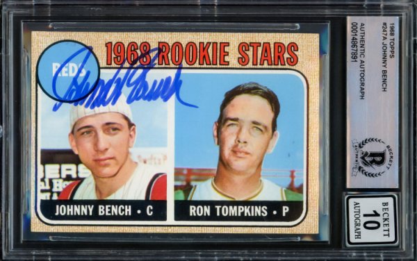 Johnny Bench Autographed Memorabilia | Signed Photo, Jersey ...