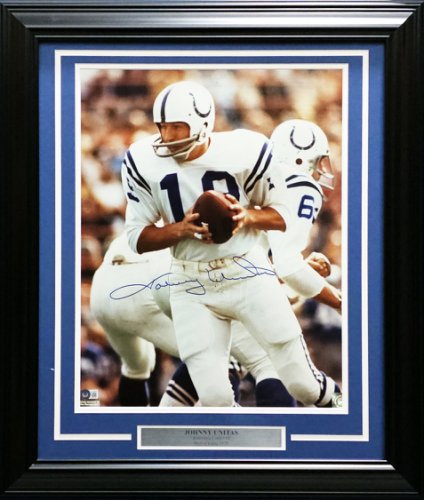 Johnny Unitas Autographed Memorabilia Signed Photo Jersey