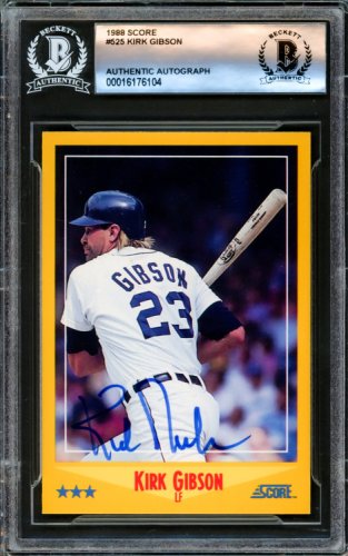 Kirk Gibson Autographed Memorabilia | Signed Photo, Jersey ...