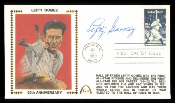 Lefty Gomez Autographed Memorabilia | Signed Photo, Jersey ...