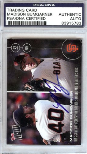 Madison Bumgarner Autographed Memorabilia | Signed Photo, Jersey ...