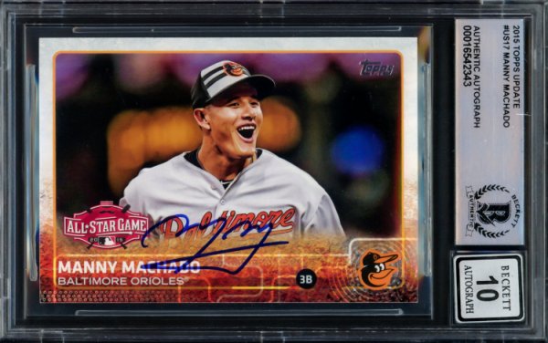 Manny Machado Autographed Memorabilia | Signed Photo, Jersey ...