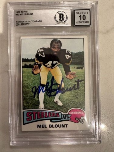 Mel Blount Autographed Memorabilia | Signed Photo, Jersey, Collectibles ...