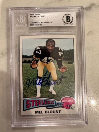 Mel Blount Autographed Memorabilia | Signed Photo, Jersey, Collectibles ...