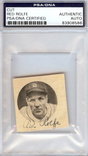 Red Rolfe Autographed Memorabilia | Signed Photo, Jersey, Collectibles ...