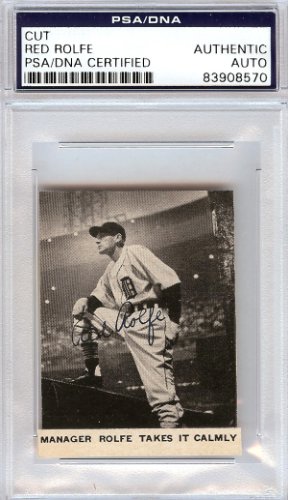 Red Rolfe Autographed Memorabilia | Signed Photo, Jersey, Collectibles ...