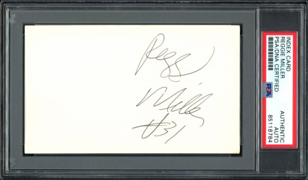 Reggie Miller Autographed Memorabilia | Signed Photo, Jersey ...