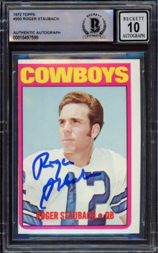 Roger Staubach | Autographed Football Memorabilia & NFL Merchandise