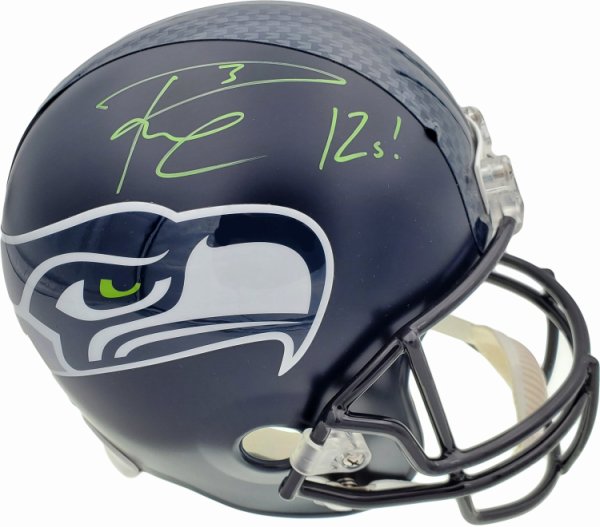 Seattle Seahawks Autographed Full Size Helmets | Signed Helmets