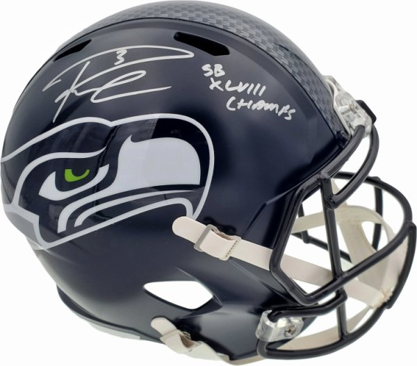 Seattle Seahawks Autographed Full Size Helmets | Signed Helmets