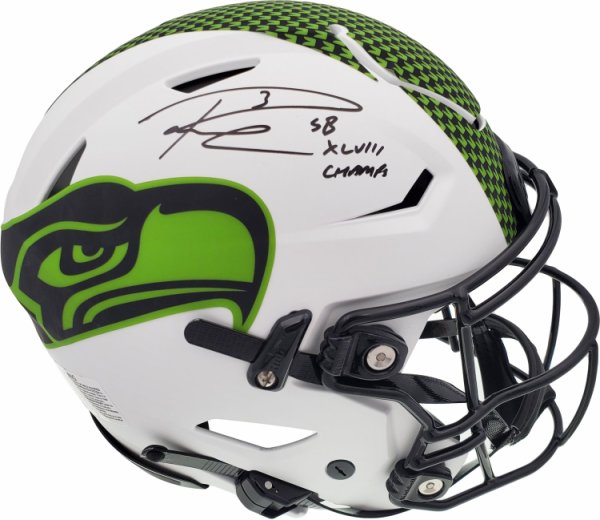 Seattle Seahawks Autographed Full Size Helmets | Signed Helmets