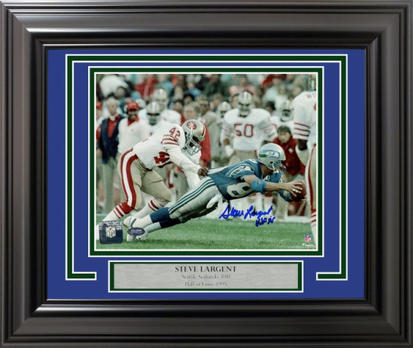 Steve Largent Autographed Memorabilia | Signed Photo, Jersey ...