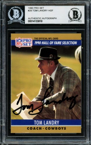 Tom Landry Autographed Memorabilia | Signed Photo, Jersey, Collectibles ...