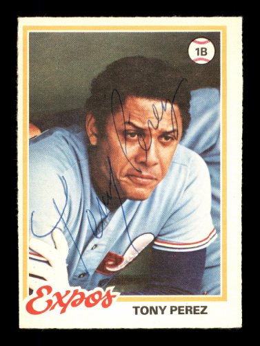 Tony Perez Autographed Memorabilia | Signed Photo, Jersey, Collectibles ...