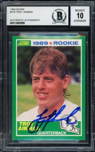Troy Aikman Autographed Memorabilia | Signed Photo, Jersey, Collectibles & Merchandise