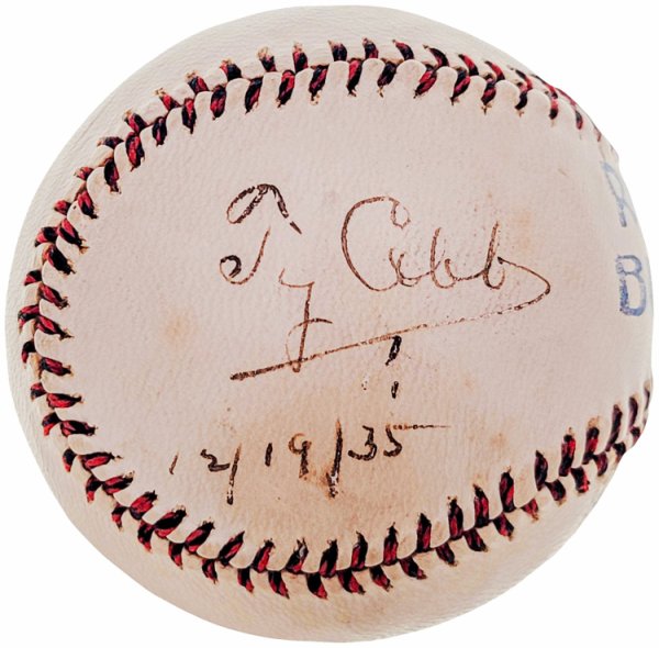 Ty Cobb Autographed Memorabilia | Signed Photo, Jersey, Collectibles ...