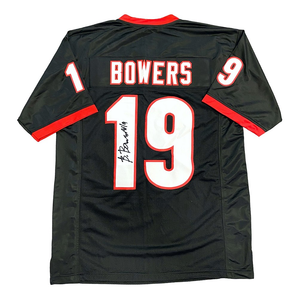 Brock Bowers Autographed Signed Georgia Bulldogs Custom Black #19 ...