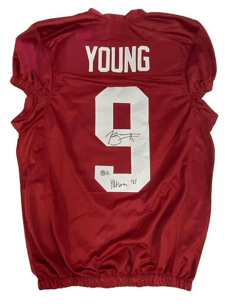 Bryce Young Autographed Signed Alabama Crimson Tide Custom Game-Cut #9 ...