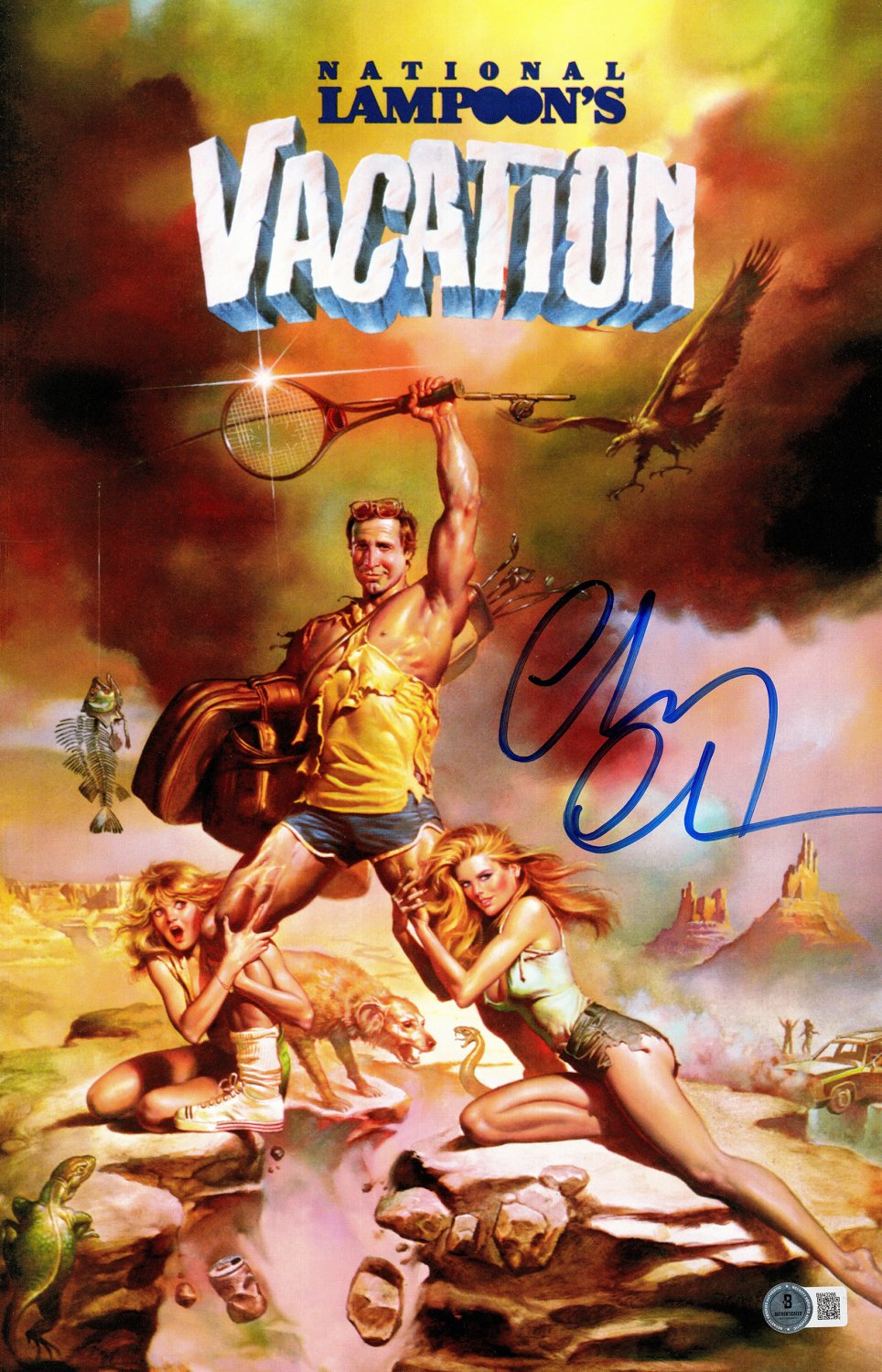 Chevy Chase Autographed Vacation 11X17 Movie Poster Clark Griswold ...