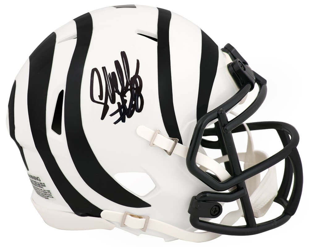 Corey Dillon Signed Cincinnati Bengals Alternate White Riddell Speed ...